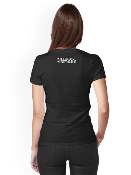 FlashBone "Handfreak" Fingerboard T-Shirt (Black) front & back print ...